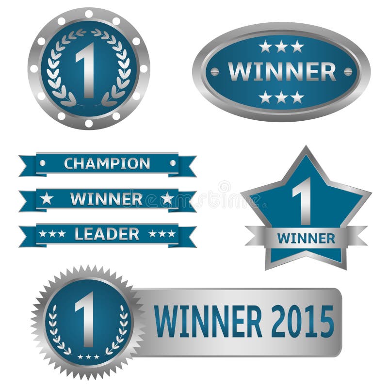 Winner labels stock vector. Illustration of sale, luxury - 56358686