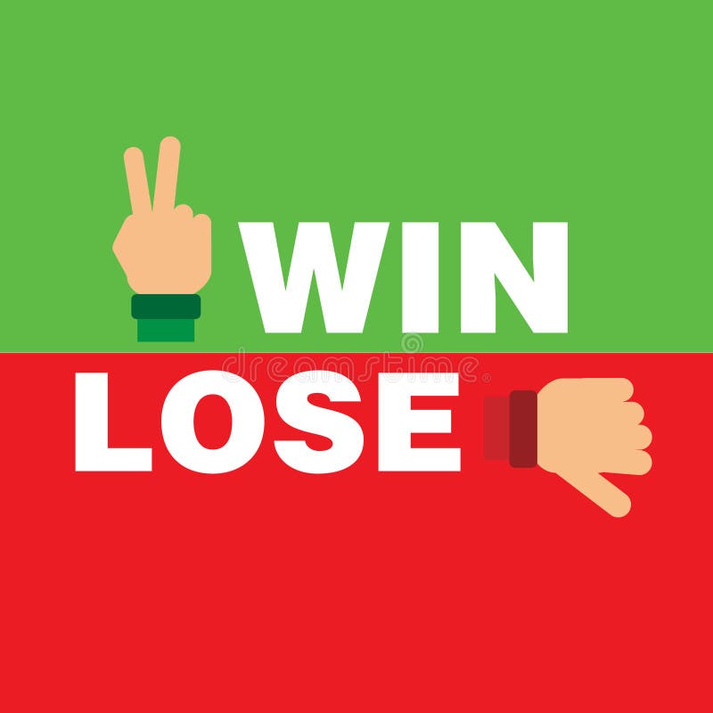 Winner or loser stock vector. Illustration of good, adore - 31763706