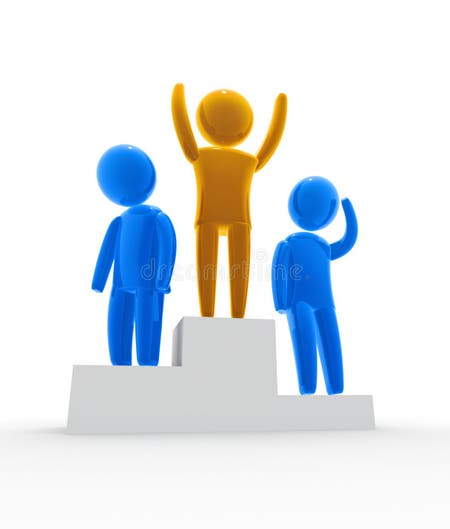 Winner and losers stock illustration. Illustration of final - 6831121