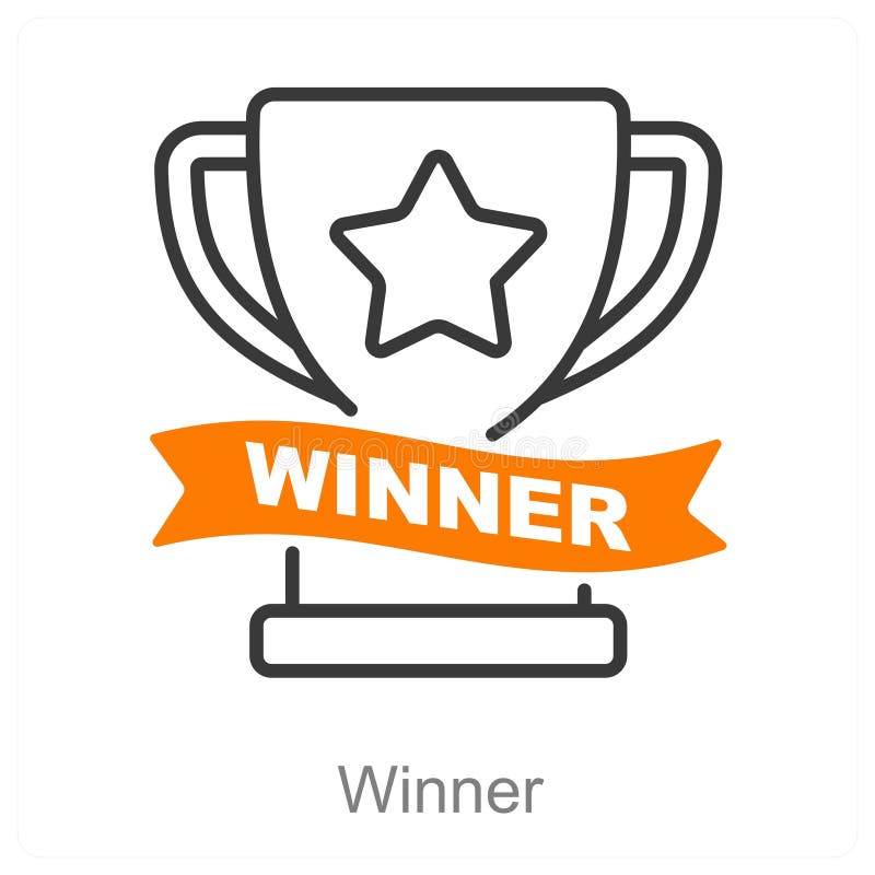 Winner and Medal Icon Concept Stock Vector - Illustration of winner ...