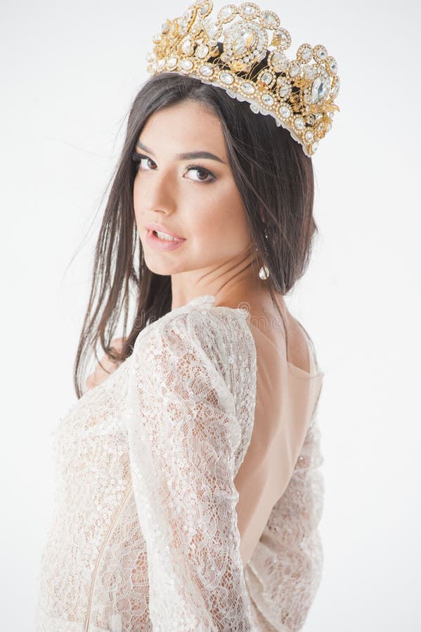 The Winner of the Miss Contest. Stock Image - Image of female ...