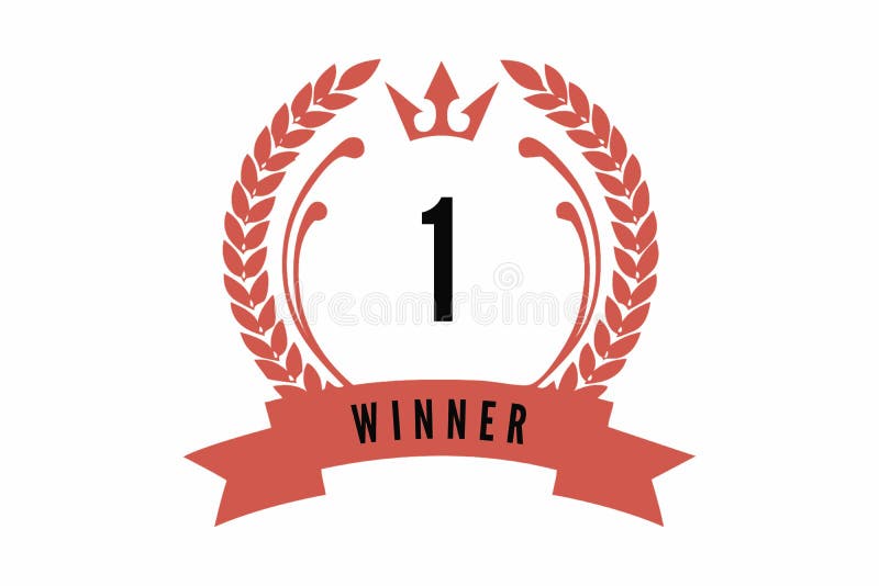 Winner number one stock illustration. Illustration of vector - 232984298