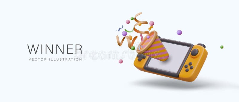 Winner in Online Game. First Place in Virtual Tournament, Battle Stock ...