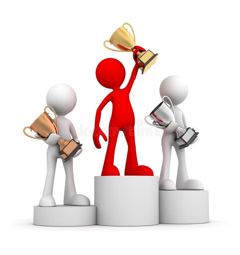 Winner Podium Concept 3d Illustration Stock Illustration - Illustration ...