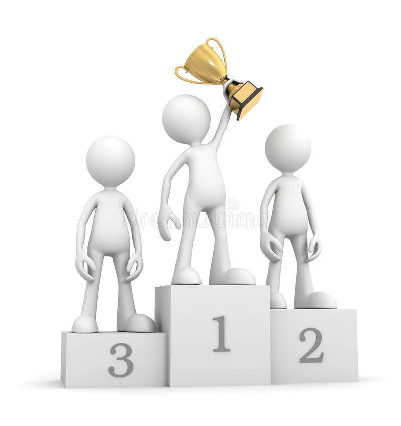 Winner Podium Concept 3d Illustration Stock Illustration - Illustration ...