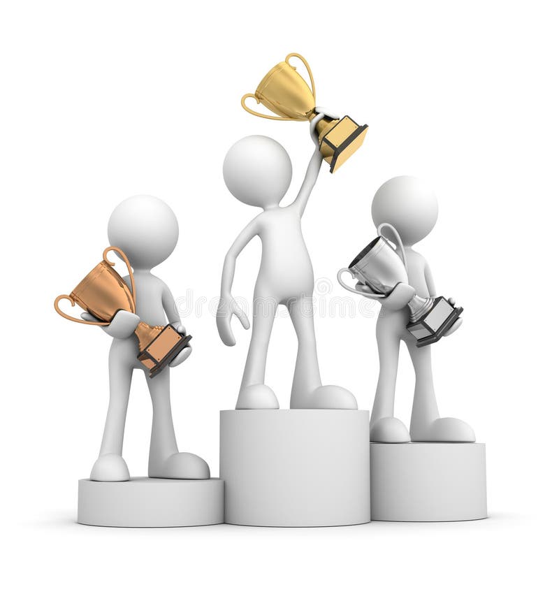 Winner Podium Concept 3d Illustration Stock Illustration - Illustration ...