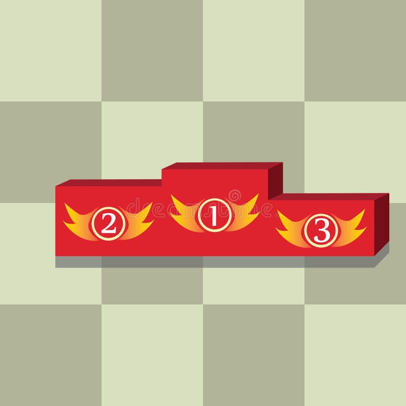 Winner Podium. Vector Illustration Decorative Design Stock Vector ...