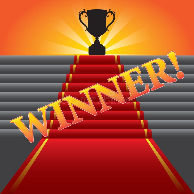 Winner Poster. Vector Illustration Decorative Design Stock Vector ...