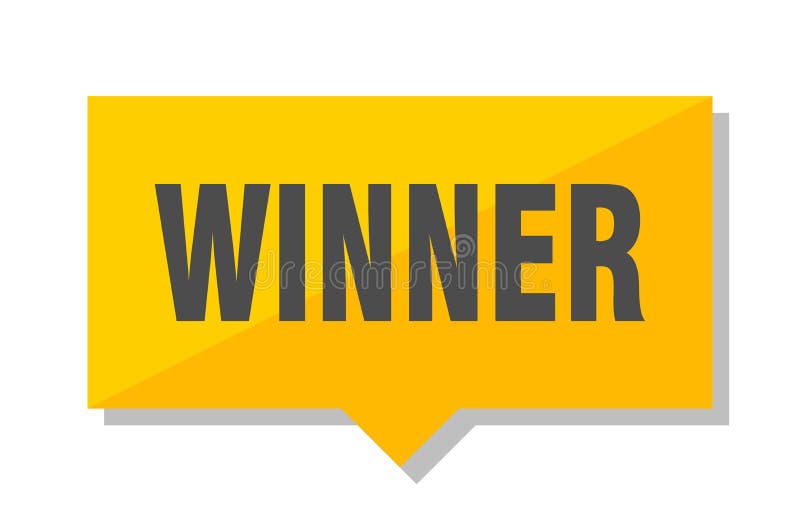 Winner price tag stock vector. Illustration of square - 117581217