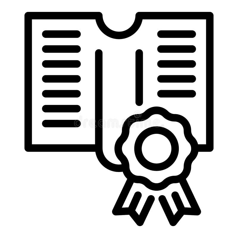 Winner Prize Icon, Outline Style Stock Vector - Illustration of medal ...