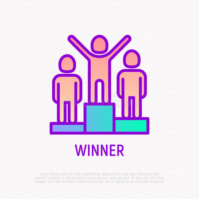 Winner. Man Raised His Hands Up in Celebration of His Personal Victory ...