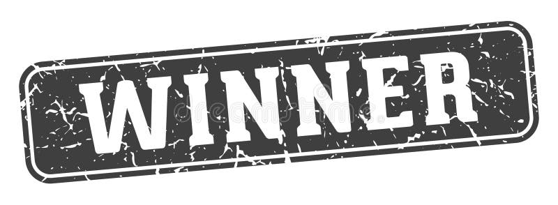 Winner Rectangular Sign. Winner Stamp Stock Vector - Illustration of ...