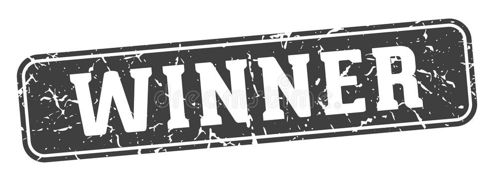 Winner Rectangular Sign. Winner Stamp Stock Vector - Illustration of ...