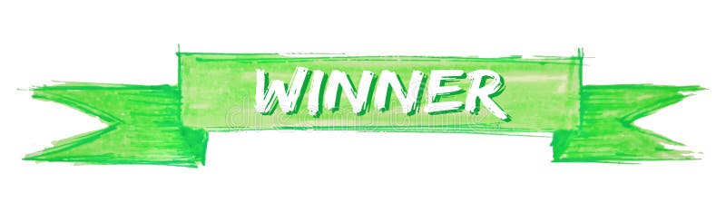 Winner ribbon stock vector. Illustration of ribbon, pencil - 146027553