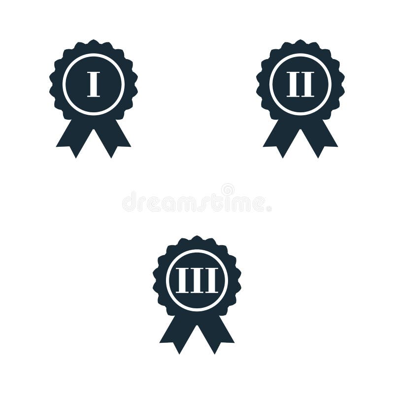 Winner Ribbon Seal Icon Design Template Elements Stock Vector ...