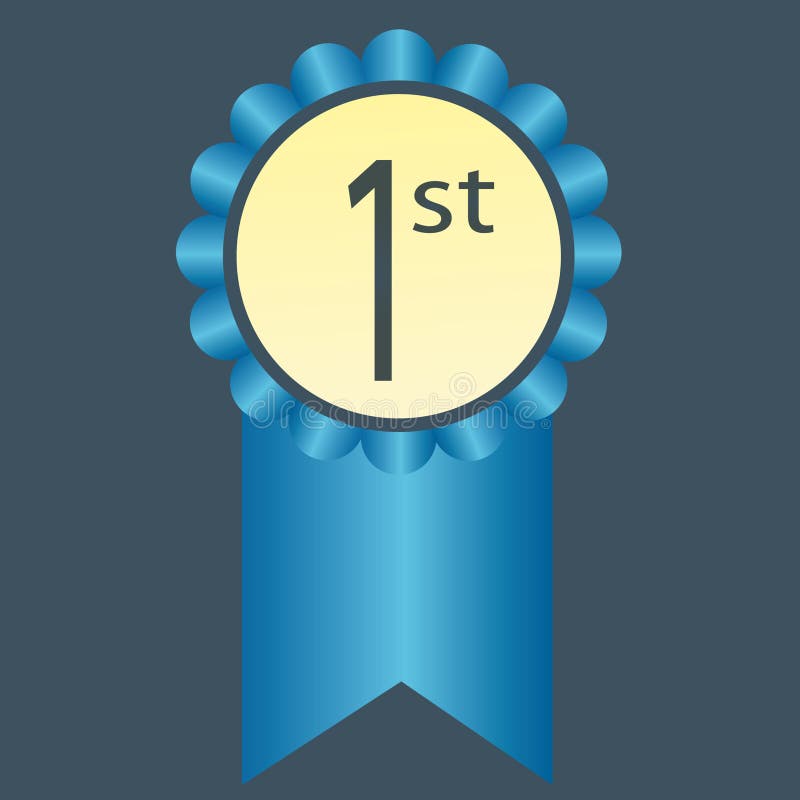 Winner Rosette. Vector Illustration Decorative Design Stock Vector ...