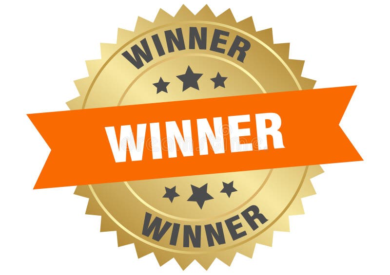 Winner 3d gold badge stock vector. Illustration of seal - 88266635