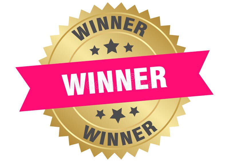 Winner 3d gold badge stock vector. Illustration of seal - 88266635