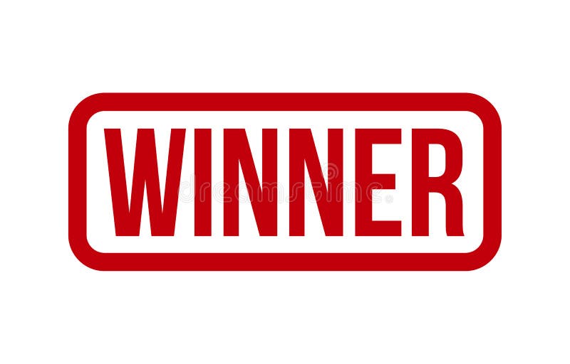 Winner Rubber Stamp. Red Winner Rubber Grunge Stamp Seal Vector ...