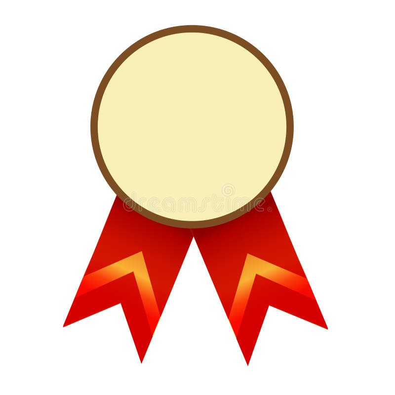 Winner or Sale Epmty Round Template with Red Banners Stock Vector ...