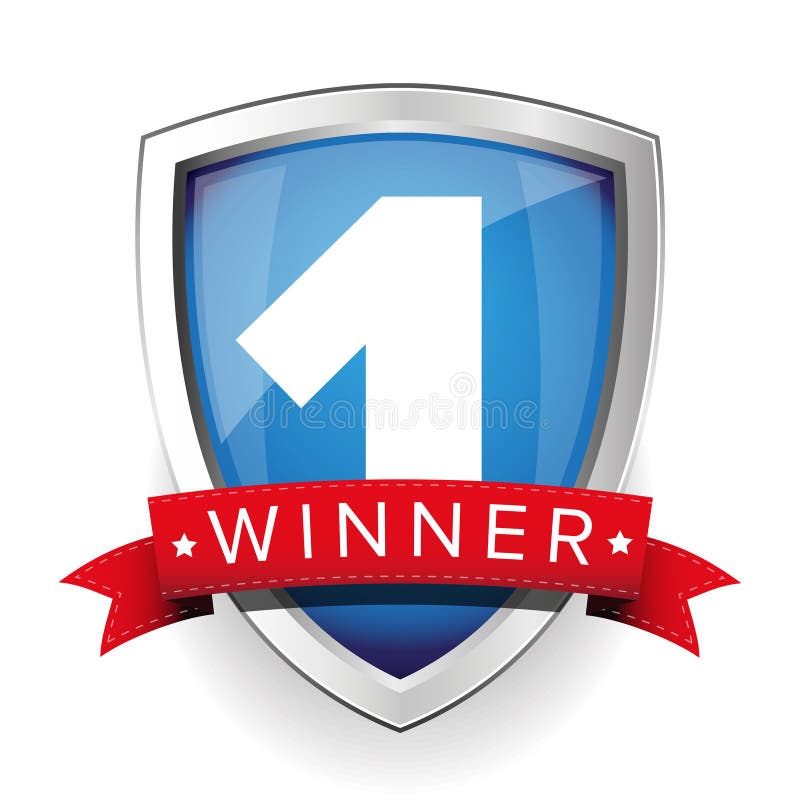 Vector No 1 Winner Golden Label - Shield Stock Vector - Illustration of ...