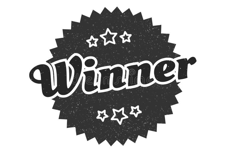 Winner Retro Frame Label Banner. Win Congratulations Vintage Frame With ...