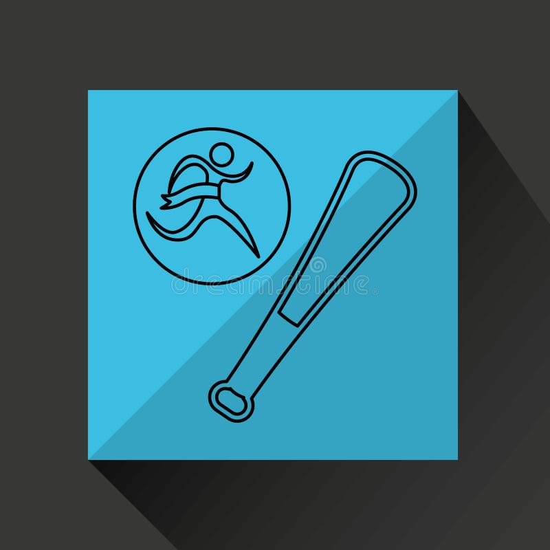 Winner Silhouette Sport Baseball Icon Stock Vector - Illustration of ...