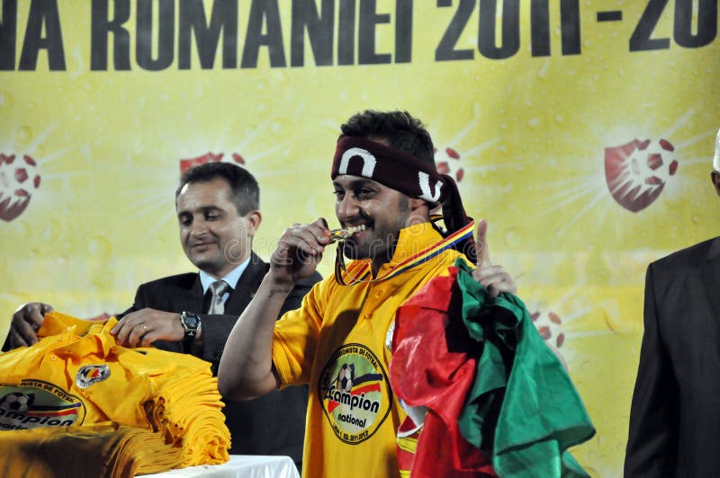 Winner Soccer Player Celebrating Editorial Image - Image of active ...