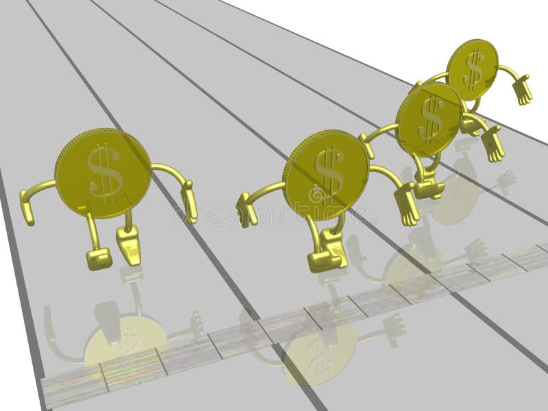 Money competition stock illustration. Illustration of american - 597918