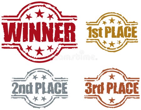 Winner Stamp stock vector. Illustration of rank, third - 27633618