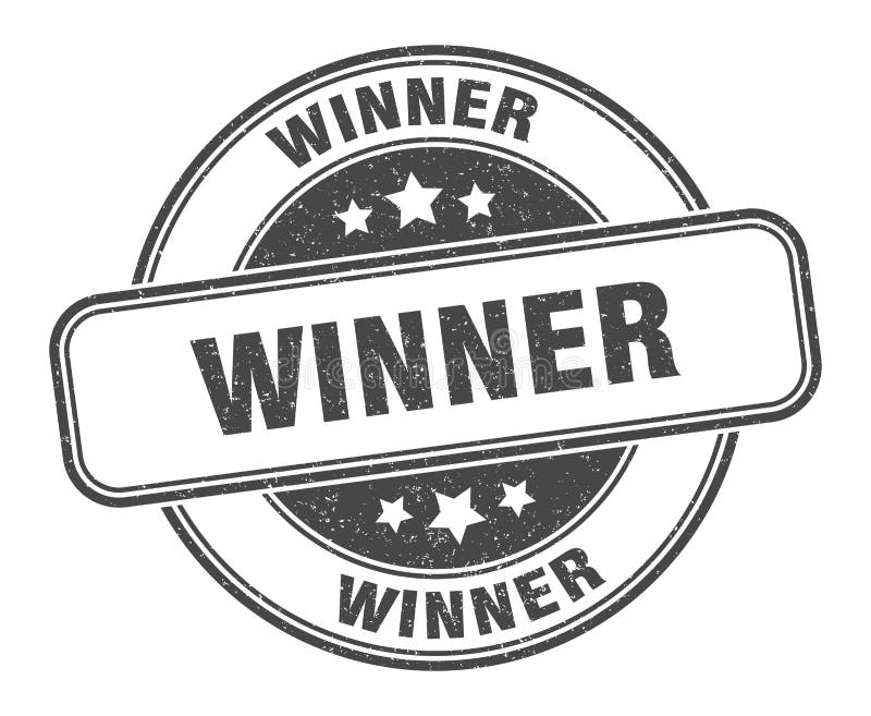 Winner Stamp. Winner Round Grunge Sign Stock Vector - Illustration of ...