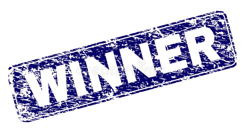 Grunge WINNER Framed Rounded Rectangle Stamp Stock Vector ...