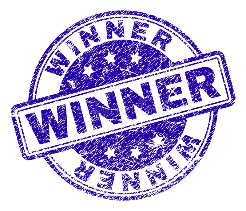 Grunge Textured WINNER Stamp Seal Stock Vector - Illustration of design ...