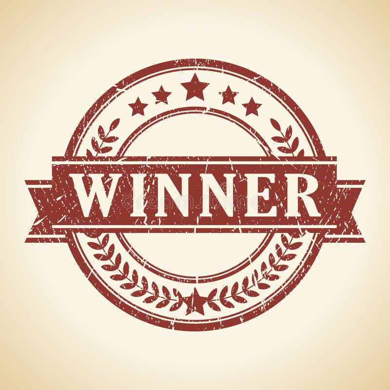 Winner retro emblem stock vector. Illustration of reward - 34881492