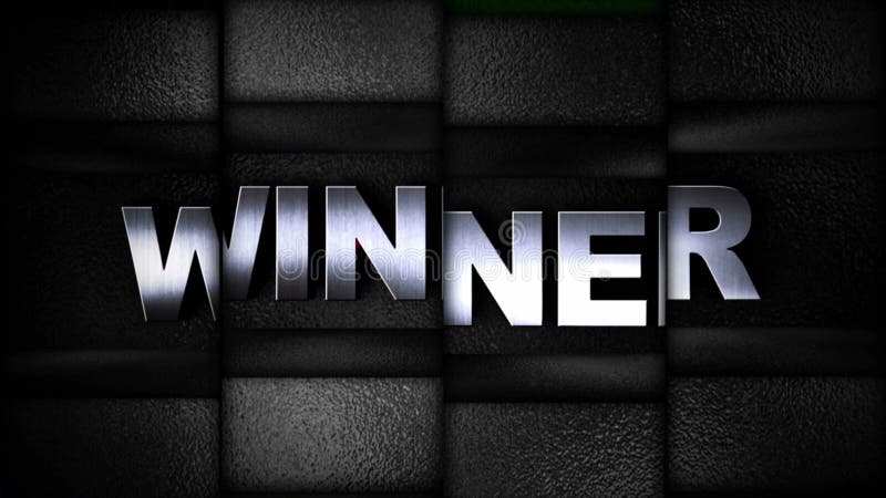 Winner Text on a Wall and Illuminated with Neon Lights Stock Video ...