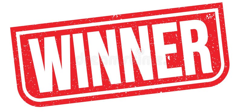 WINNER Text Written on Red Stamp Sign Stock Illustration - Illustration ...