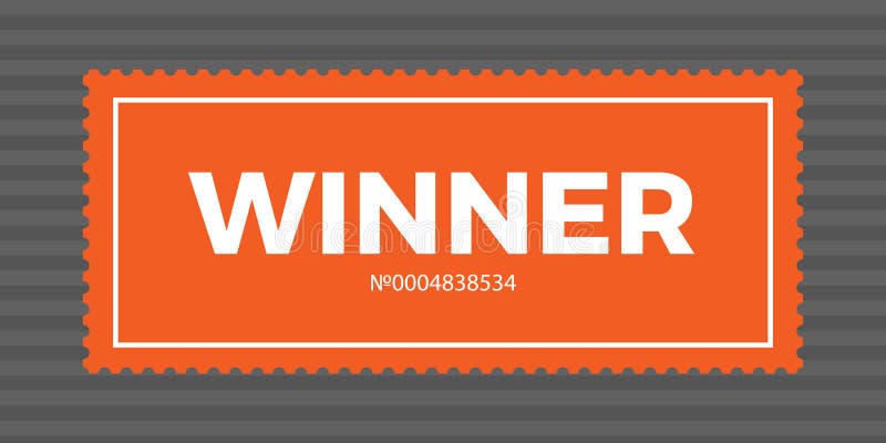 Winner Ticket White Background Stock Illustrations – 1,178 Winner ...