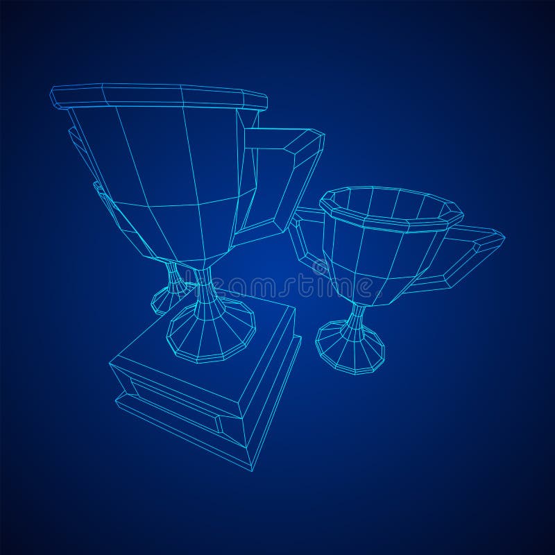 Trophy Blueprint Stock Illustrations – 261 Trophy Blueprint Stock ...