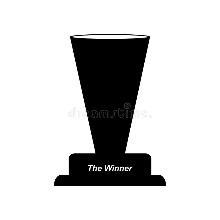Winner trophy icon stock vector. Illustration of triumph - 296490117