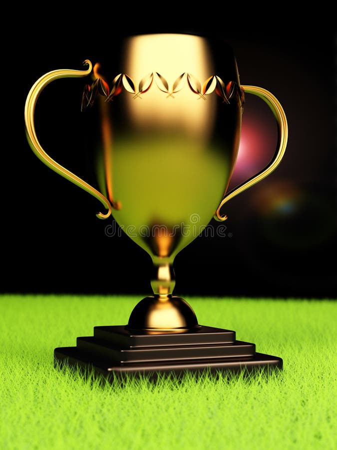 Winner trophy stock illustration. Illustration of award - 44041749