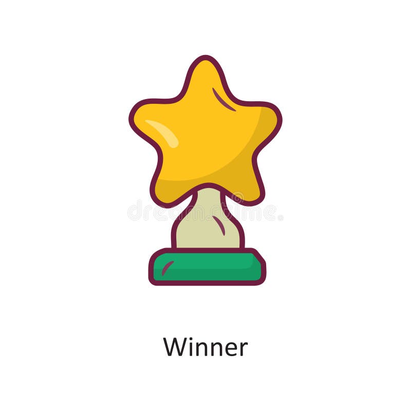 Winner Vector Fill Outline Icon Design Illustration. Gaming Symbol on ... Winner Vector Fill Outline Icon Design Illustration. Gaming Symbol on ...