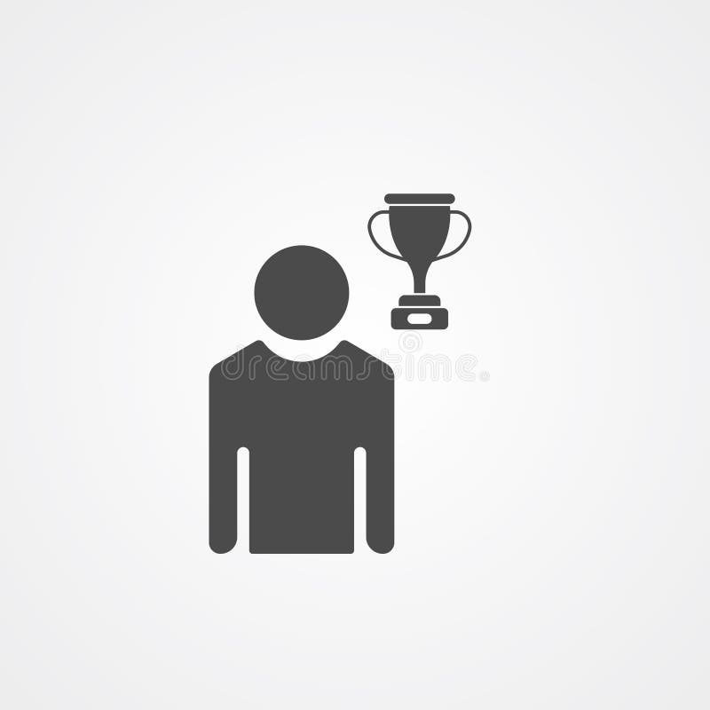 Winner Vector Icon Sign Symbol Stock Vector - Illustration of ...