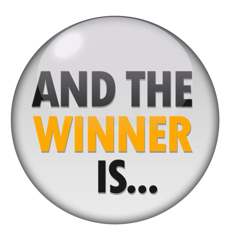 And the WINNER is - Web Button Design Stock Illustration - Illustration ...