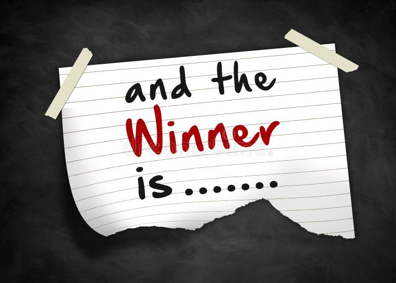 And the winner is stock image. Image of prize, lottery - 85370947
