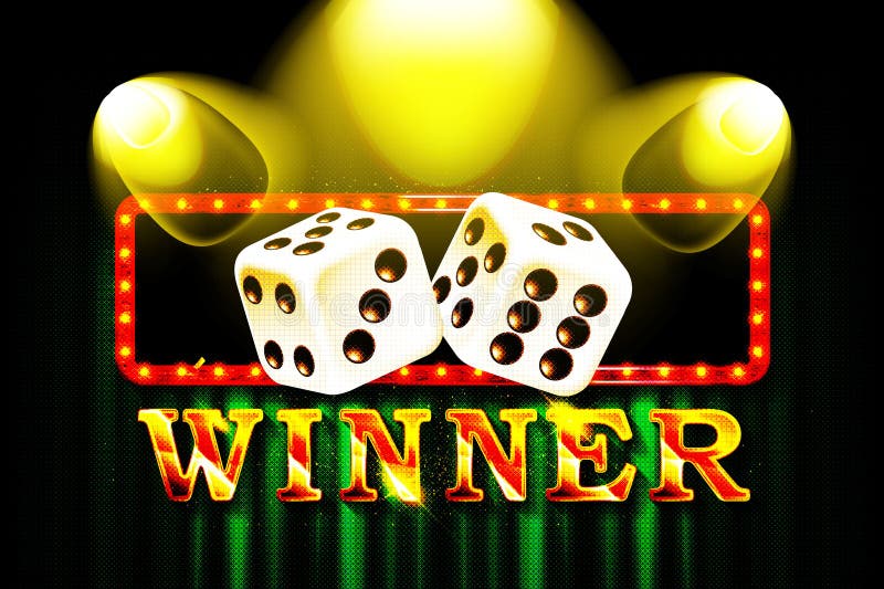 Winner Word on Banner with Greeb Curtains Stock Vector - Illustration ...