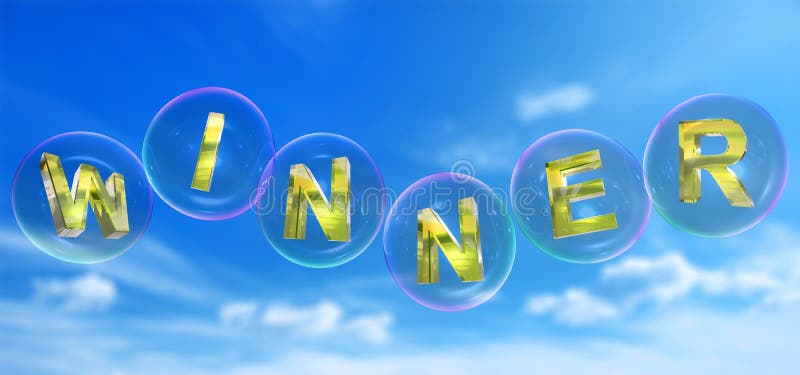 Winner Word in Splashâ€™s Background Stock Illustration - Illustration ...