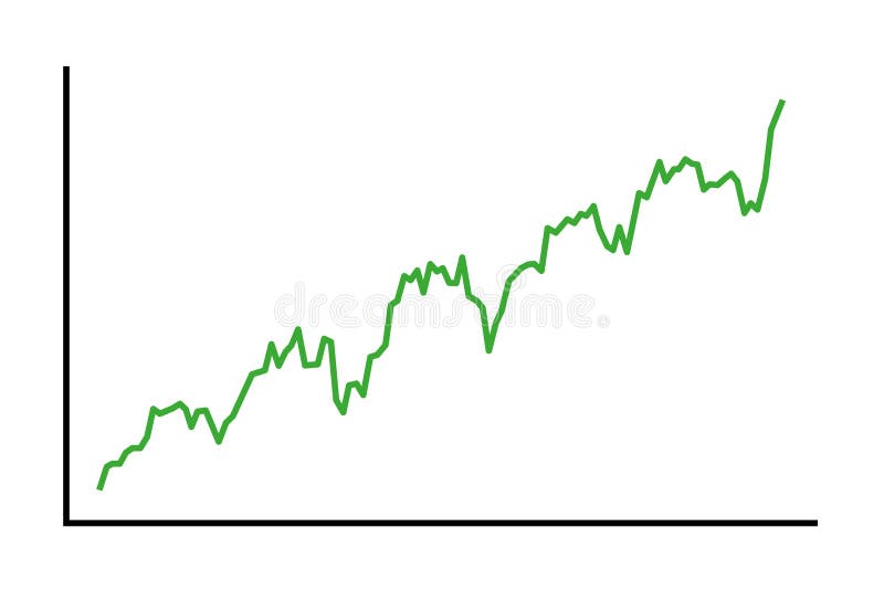 Upward Trend, Schematic Chart, Symbol of Winning Stock Vector ...