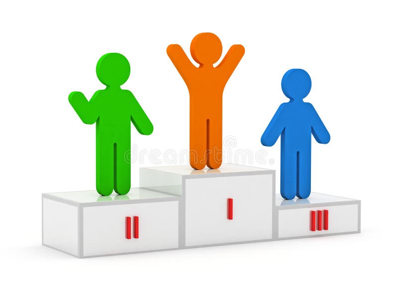 Winners stock illustration. Illustration of green, concept - 11889634