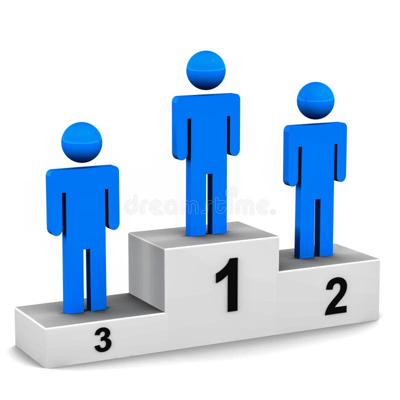 Winners first second third stock illustration. Illustration of lead ...