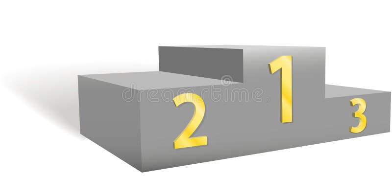 Winners First Second Third Place Award Podium Stock Vector ...